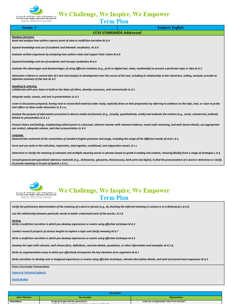T1 English G7 - Latest (1) 2 | PDF | Reading Comprehension | Narrative