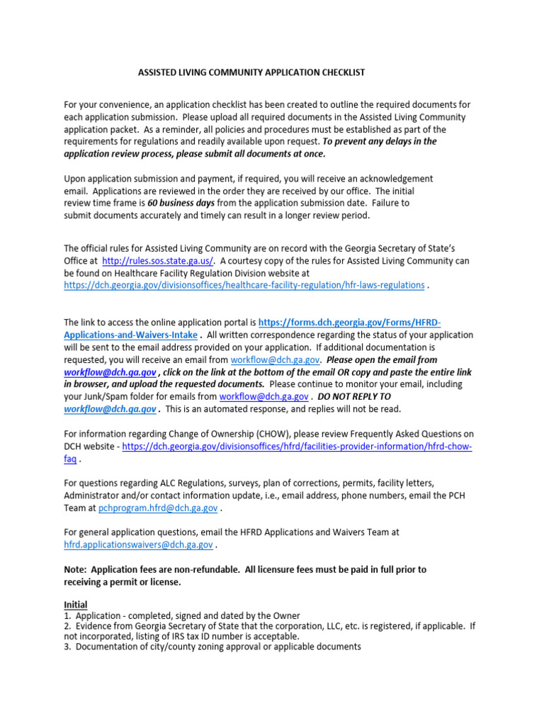 Assisted Living Application Guide | PDF | Notary Public | Affidavit