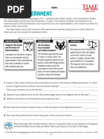 Branches of Government Worksheet Answer Key PDF | PDF | Separation Of ...