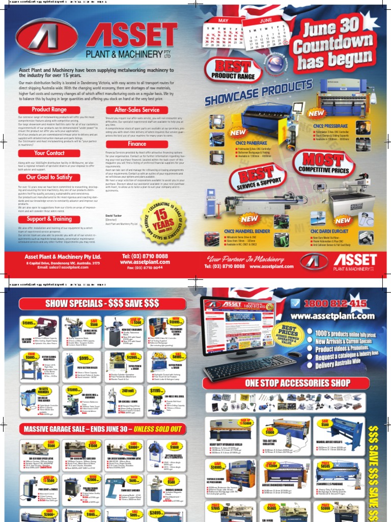 Asset Plant 4pp Flyer | PDF | Numerical Control | Metalworking