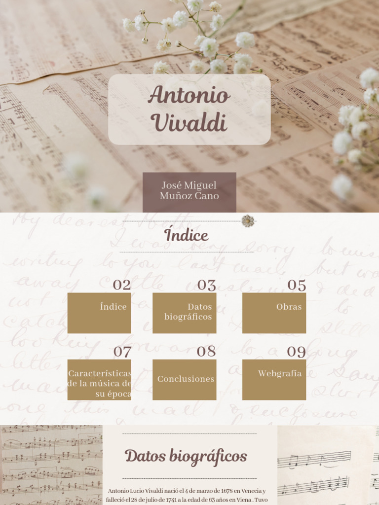 Antonio Vivaldi | PDF | Composiciones Musicales | Composiciones