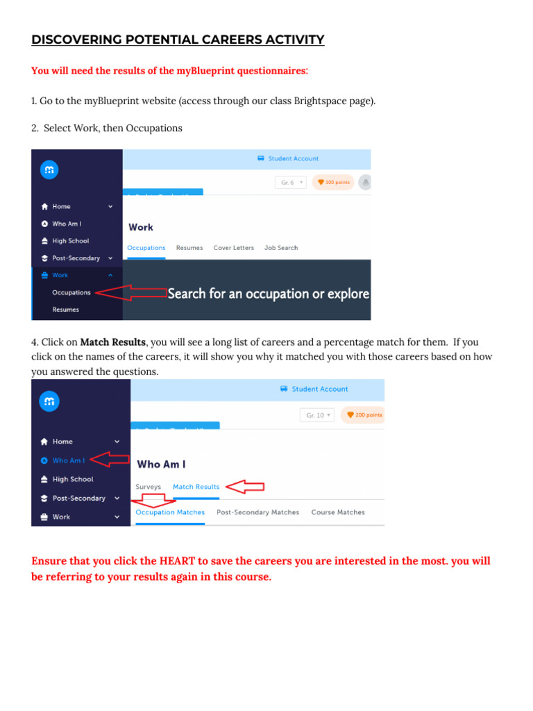 GLC2O - Discovering Potential Careers Activity and Evaluation | PDF ...