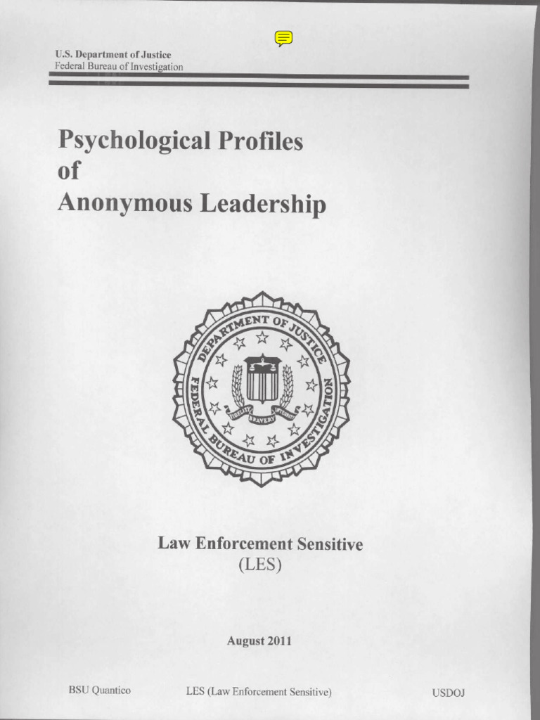 Fbi Anon Psycho | PDF