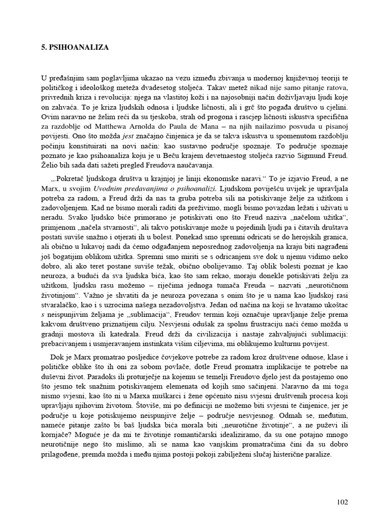 01b T. Eagleton, Psihoanaliza | PDF