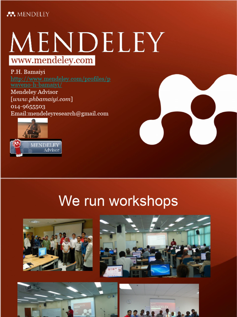 Mendeley Reference Manager Overview | PDF | Software | Information ...