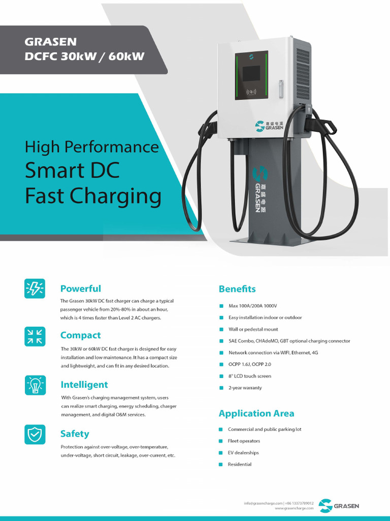 30kW 60kW Wallbox DC Charger Specifications Sheet | PDF