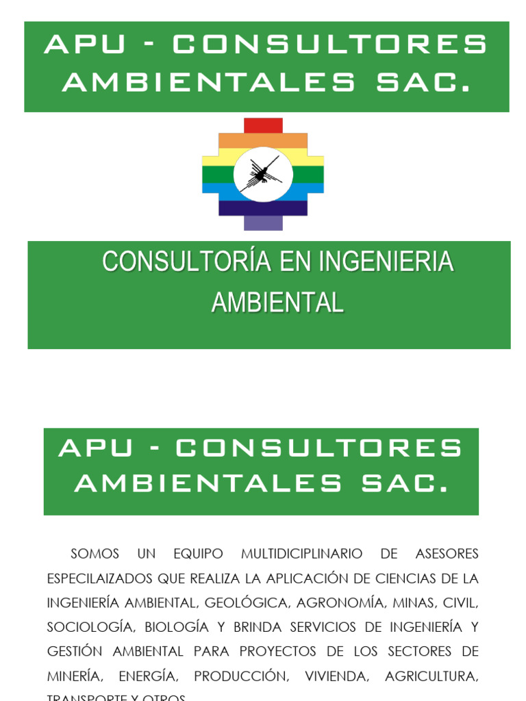 CV Apu Consultores | PDF | Entorno natural | Agua