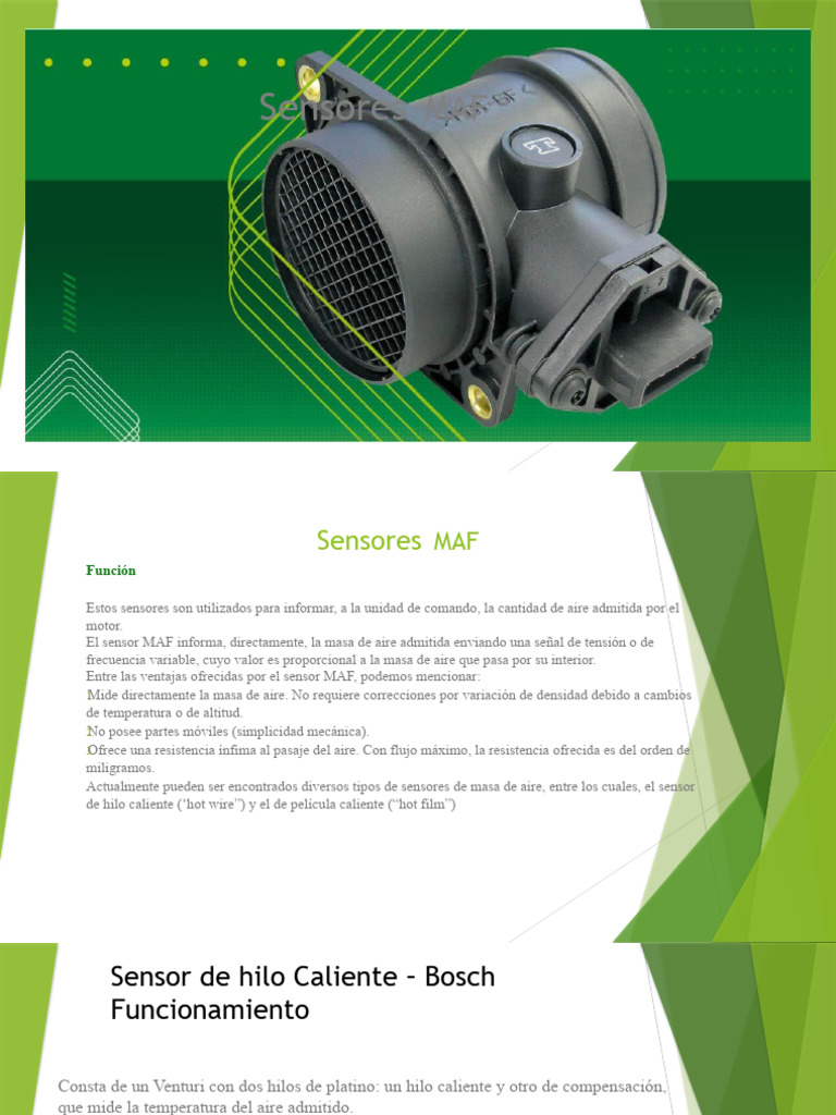 Presentación MAF | PDF | Sensor | Electricidad