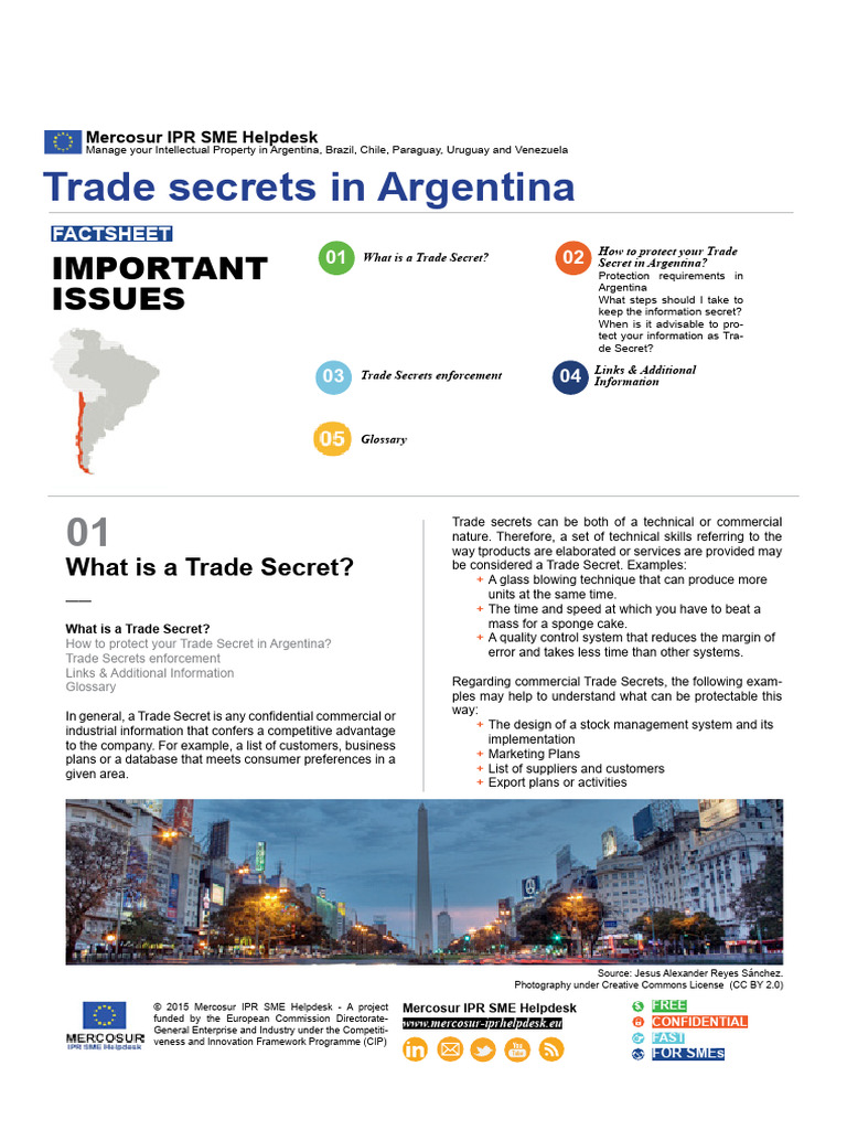 En Trade Secrets in Argentina | PDF | Non Disclosure Agreement | Trade ...
