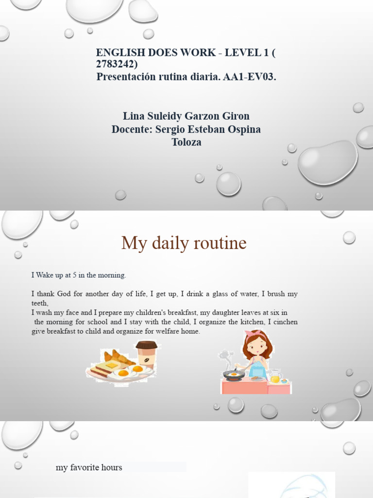 Presentación1 Ingles | PDF | Self-Improvement | Wellness