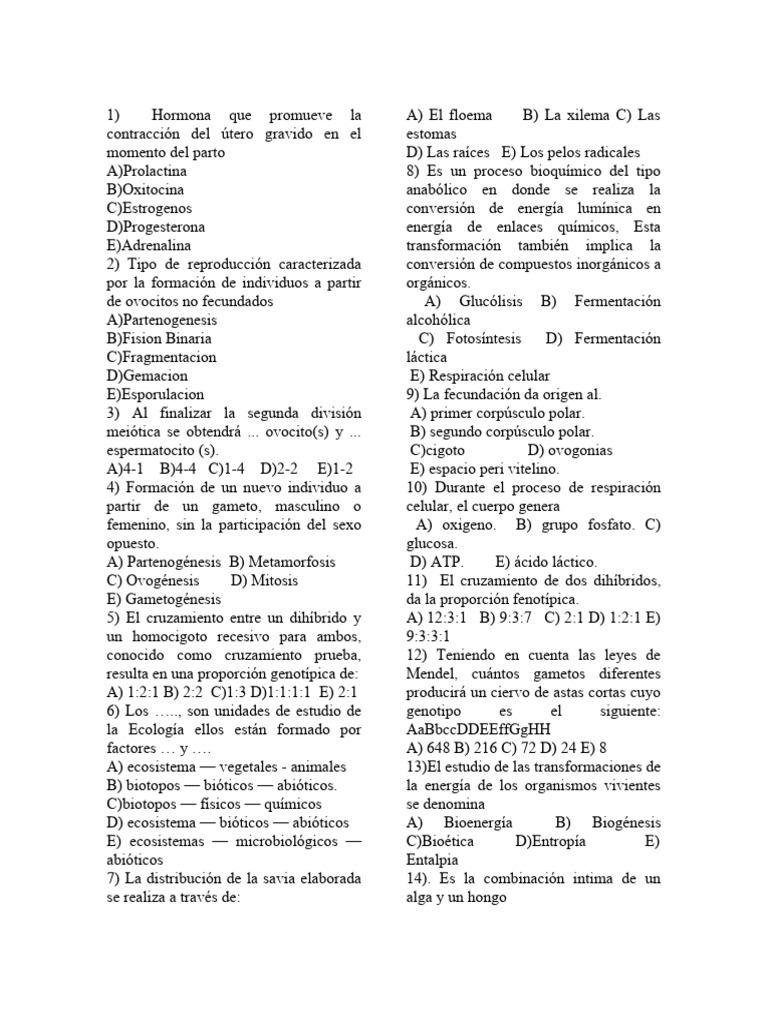 Repaso Final de Biologia Tesla | PDF | Mitosis | Dominancia (Genética)