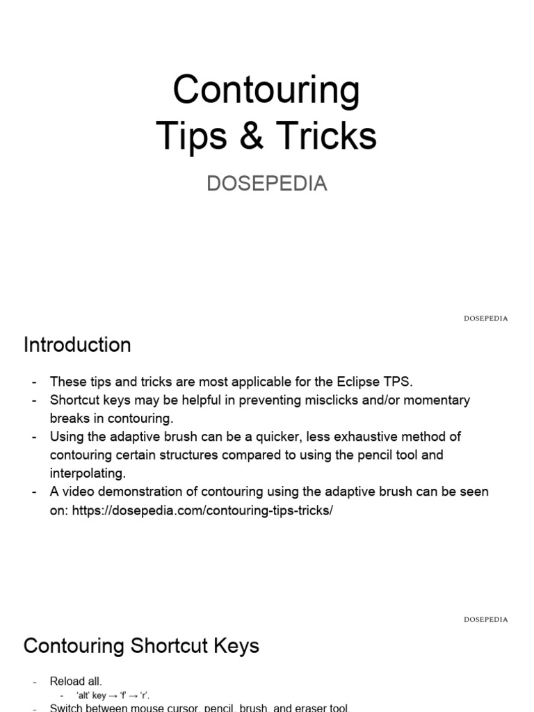 Contouring-Tips-Tricks-v1.0 | PDF | Computing | Software Contouring-Tips-Tricks-v1.0 | PDF | Computing | Software