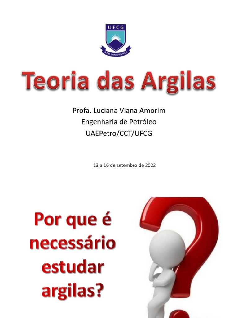 Teoria - Das - Argilas - Aula 01 | PDF | Coloide | Argila