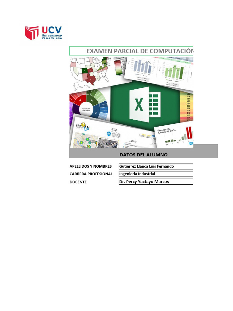 EXAMEN PARCIAL DE C2 - EXCEL SPSS - Examen 1 | PDF