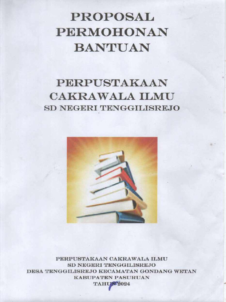 Proposal Permohonan Bantuan Buku Perpustakaan-compressed | PDF