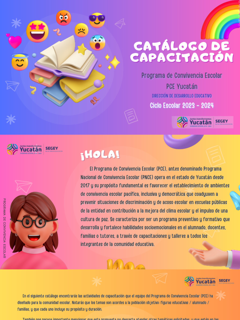 CatÃ¡logo PCE 2023 - 2024 | PDF | Violencia | Paz