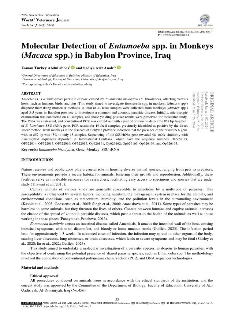 Research On Monkeys and Chickens | PDF | Polymerase Chain Reaction ...