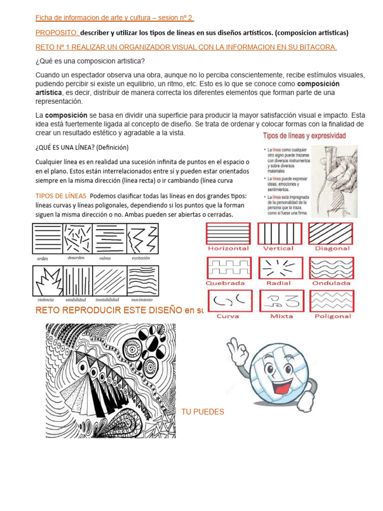 Ficha #2 de Arte y Cultura 2020 3º y 5to | PDF