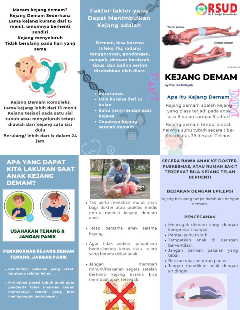 Leaflet Eva - Kejang Demam 1 | PDF