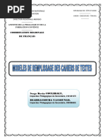 Fiche Cursus Scolaire 2024 | PDF