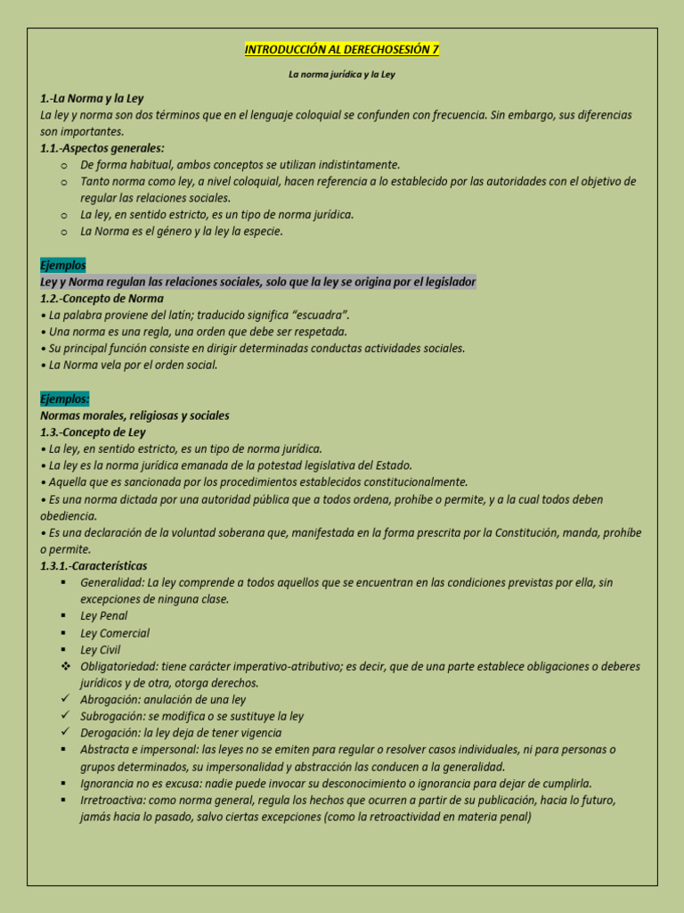 Notas I - D Sem7 | PDF | Estatuto | Justicia