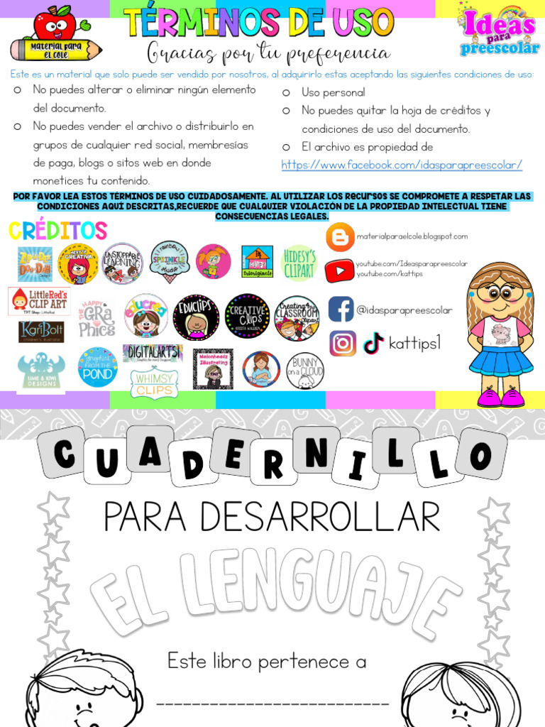 18 Cuadernillo de Estimulación Del Lenguaje | PDF