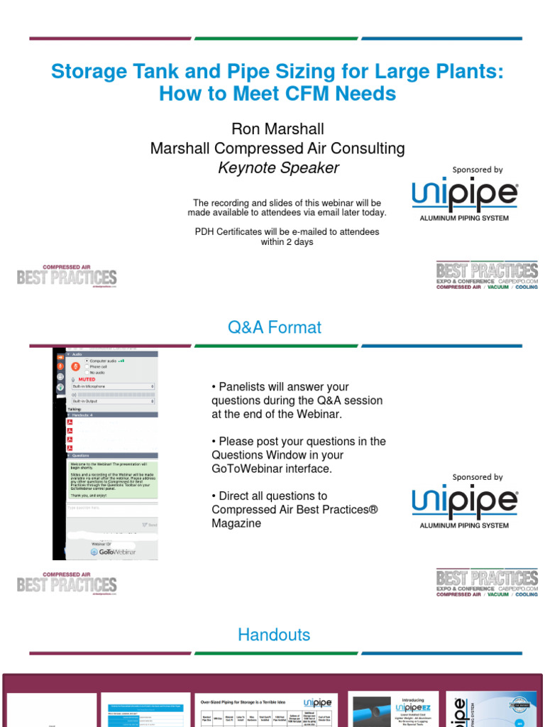 Storage Tank and Pipe Sizing For Large Plants How To Meet CFM Needs ...