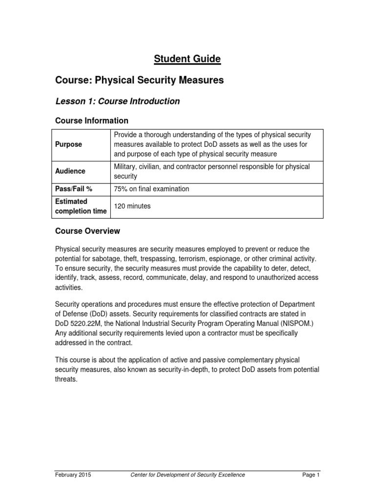 Understanding Physical Security Measures | PDF | Physical Security ...