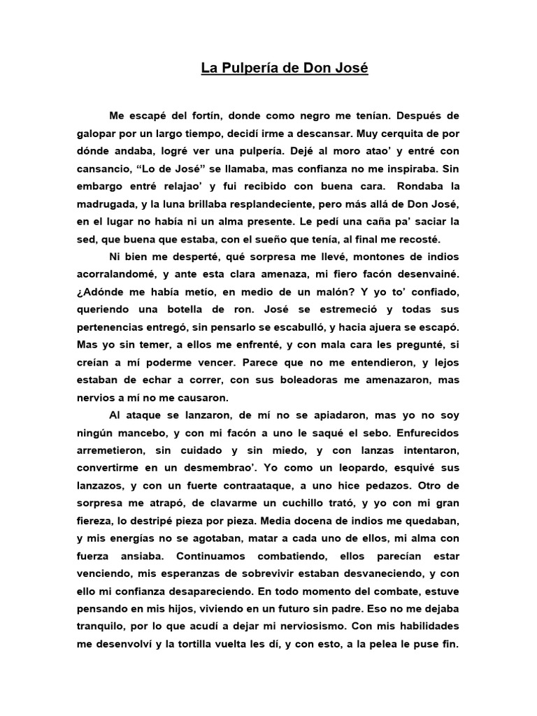 La Pulpería de Don José | PDF | Religión y espiritualidad | Novela ...