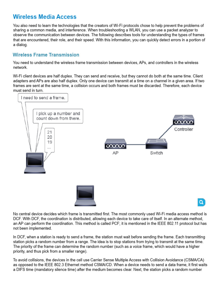 Wireless Media Access - Learning Guide | PDF | Transmission Control Protocol | Ieee 802.11
