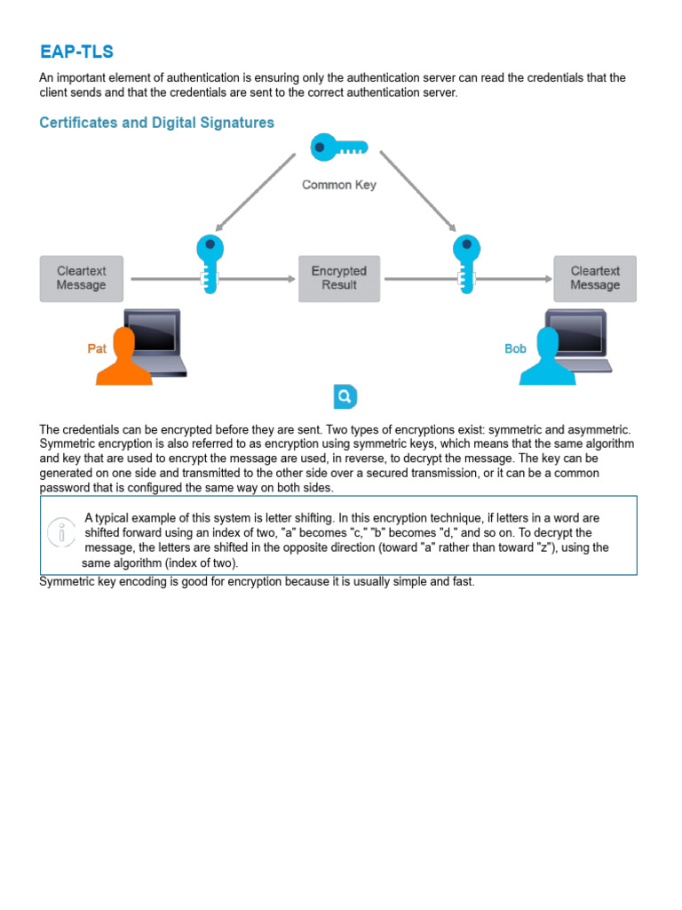EAP-TLS - Learning Guide | Download Free PDF | Key (Cryptography) | Public Key Cryptography