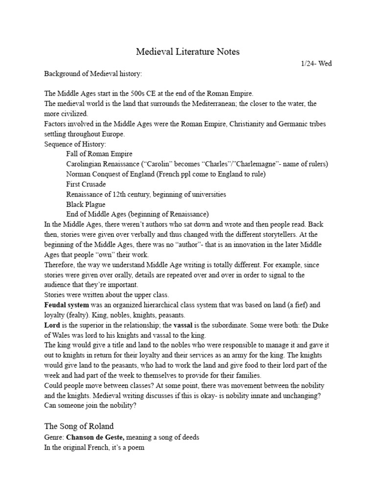 Medieval Literature and Courtly Love | PDF