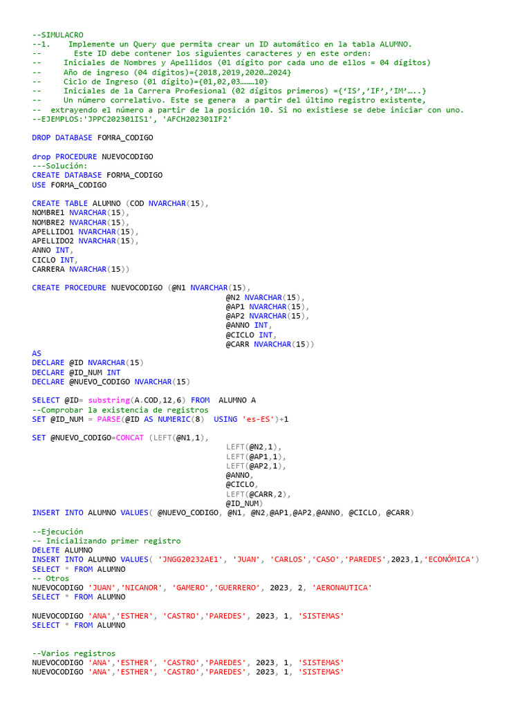PC3 de Base de Datos | PDF | Bases de datos | Software de gestión de datos