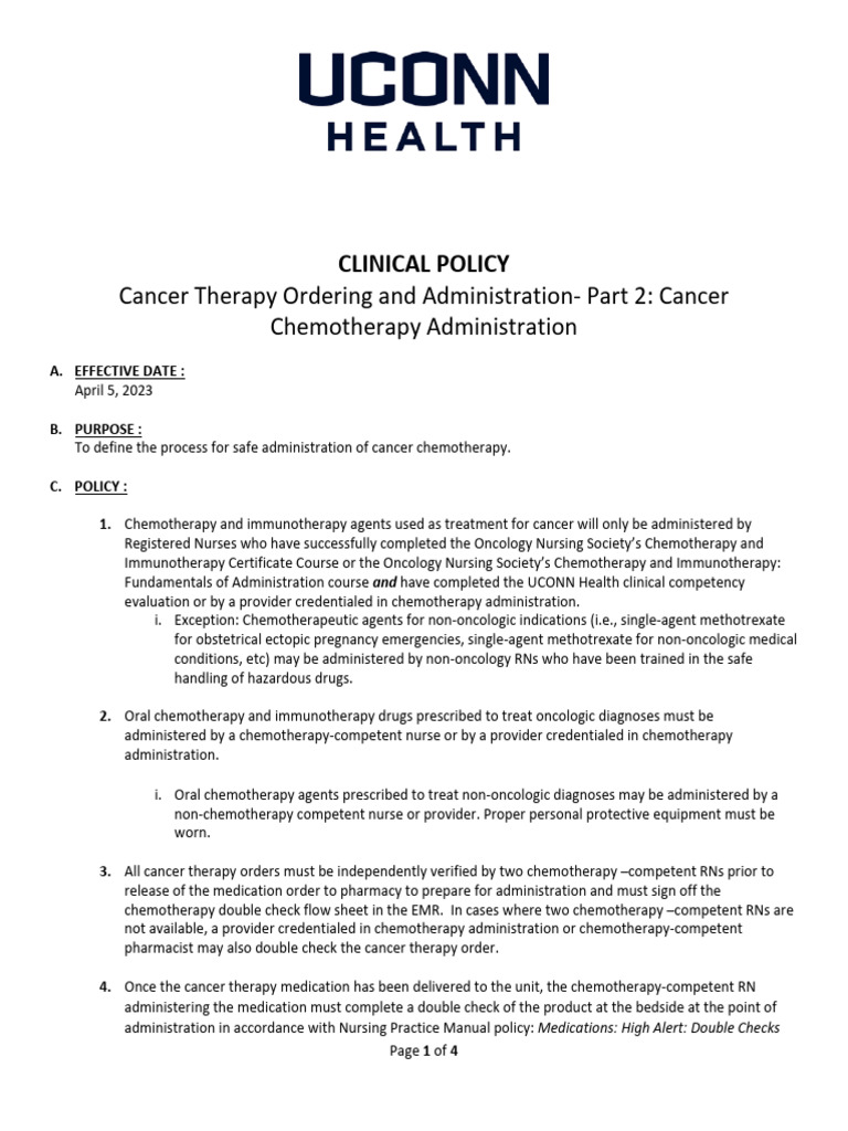08 041 Cancer Therapy Ordering and Administration Part 2 Cancer ...