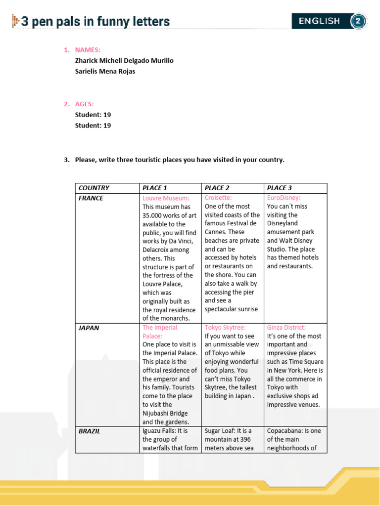 Pen_Pal_application_form F | PDF