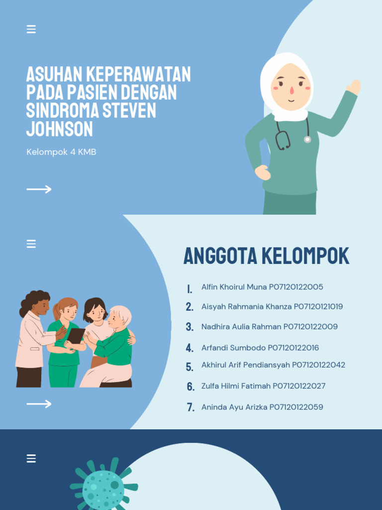 KMB II - Kelompok 4 - Asuhan Keperawatan Pada Pasien Dengan Sindroma Steven Johnson | PDF ...