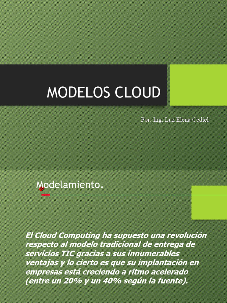 Modelos Cloud | PDF | Computación en la nube | Software como servicio