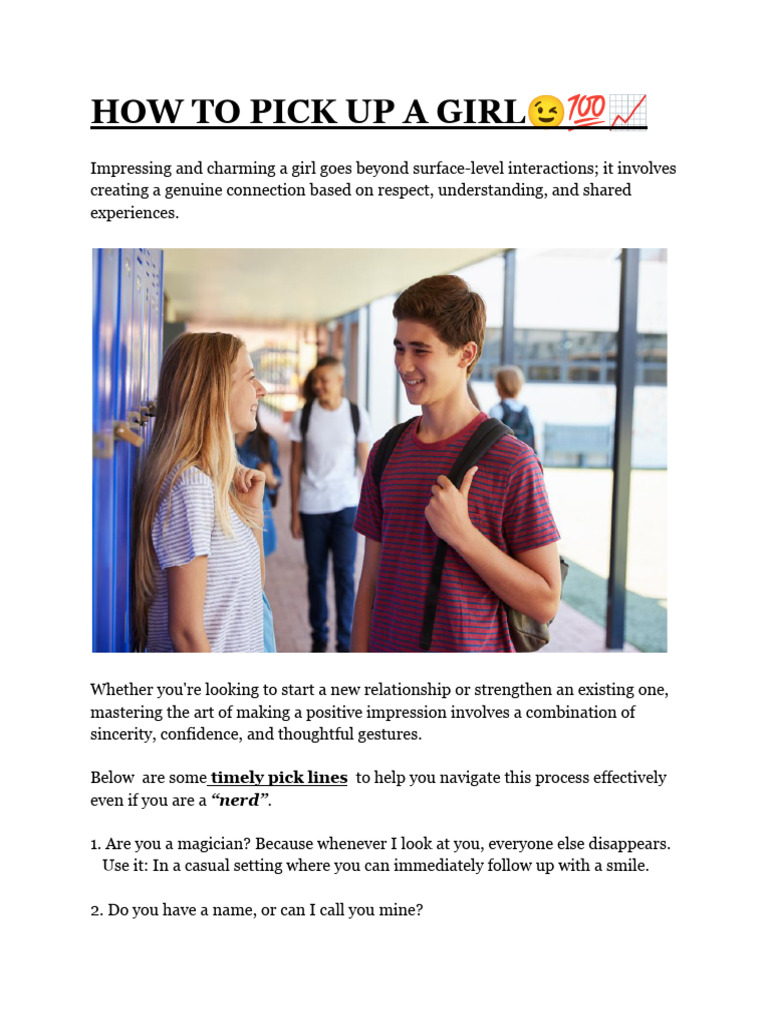 Pick Up Lines | PDF | Body Language