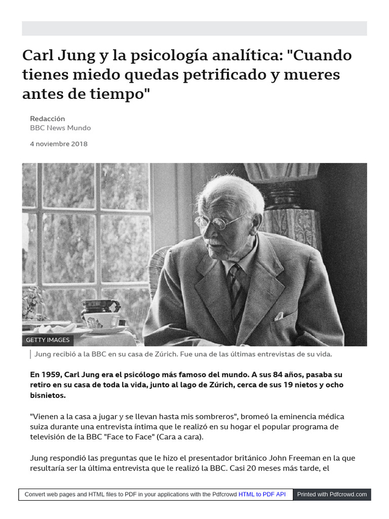 Carl Jung y la Psicología Analítica | PDF | Carl Jung | Sigmund Freud