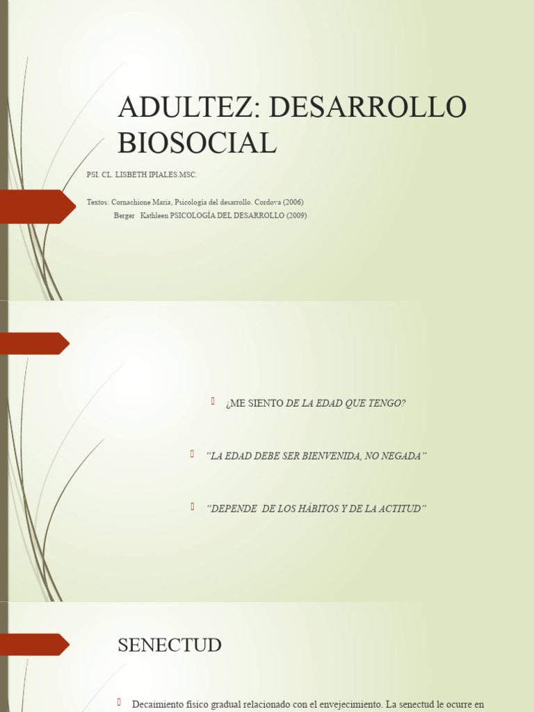 Adultez Desarrollo Biosocial | PDF | Lipoproteínas de baja densidad | Demencia