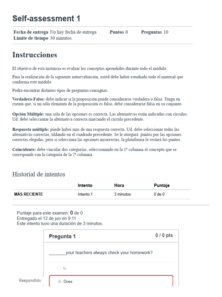 Self-assessment 1_ Jorge Joel Cruz Caballero | PDF | Pruebas