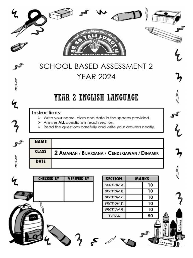 Sba 2 Year 2024 (Year 2 Abcd) | PDF