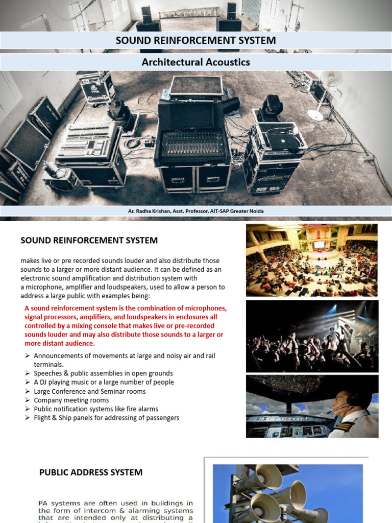 Sound Reinforcement System | PDF | Art | Computers