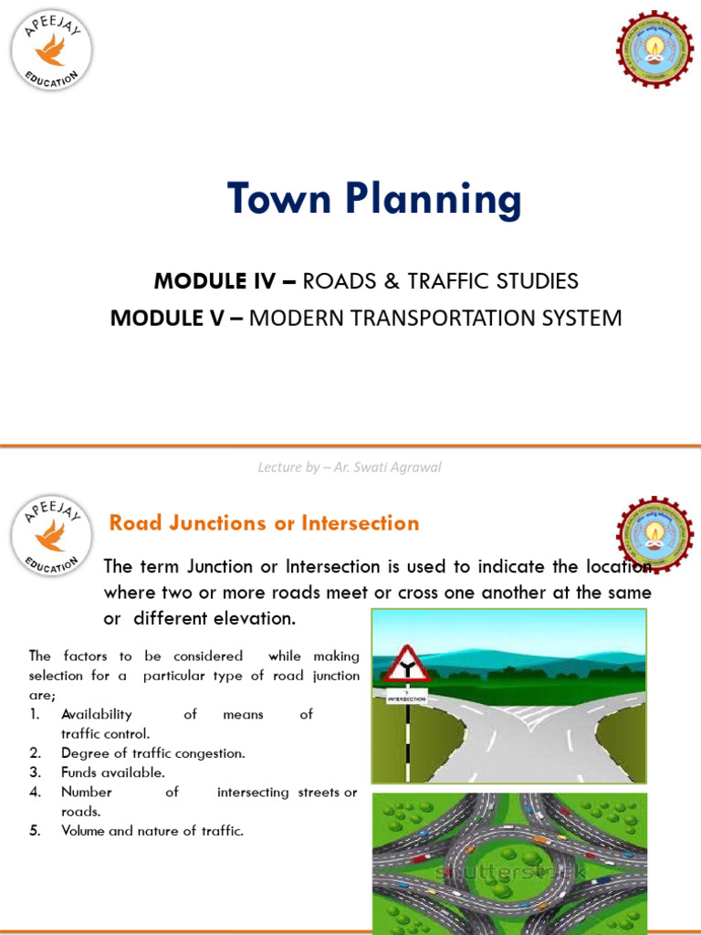 L-6 Modern Transportation System | PDF | Interchange (Road) | Traffic