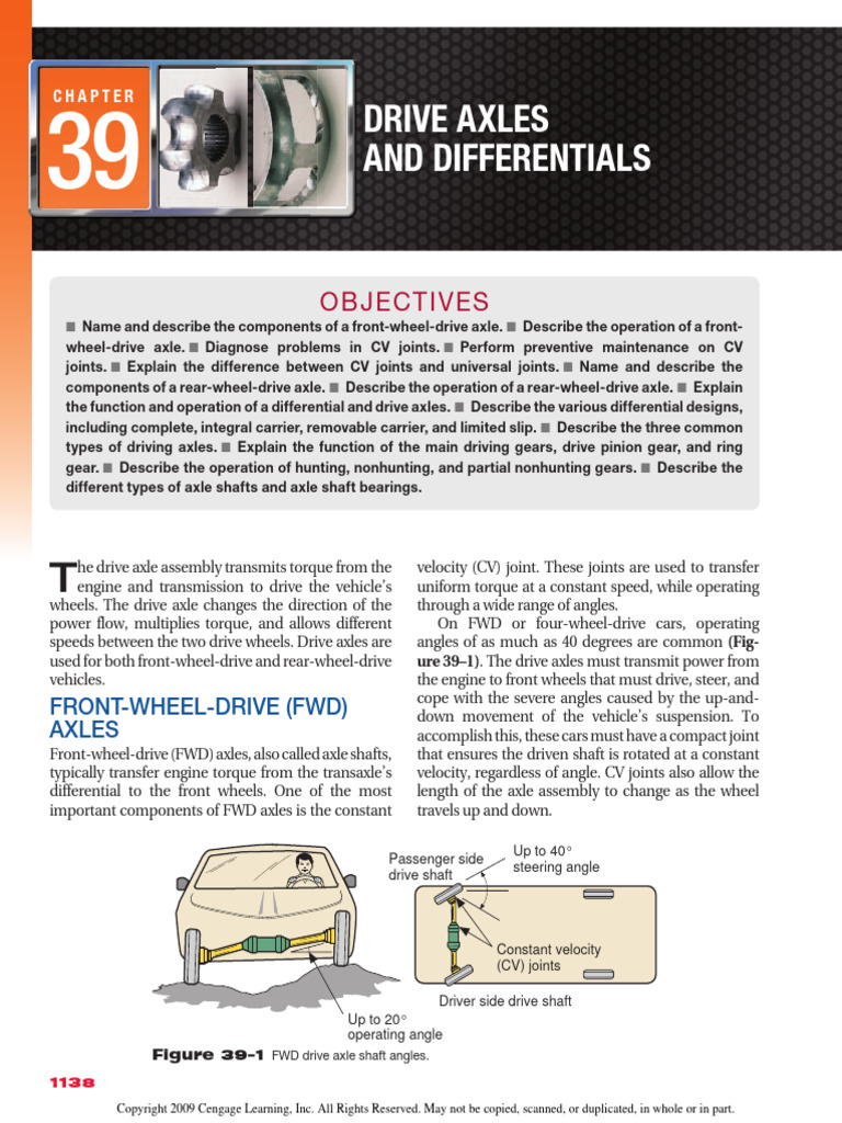 Drive Axle and Differentials | PDF | Axle | Automotive Industry