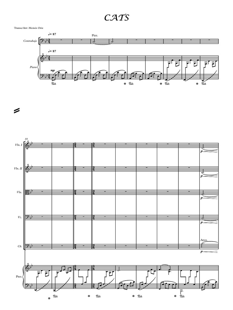 Cats (Score y Partes) | PDF