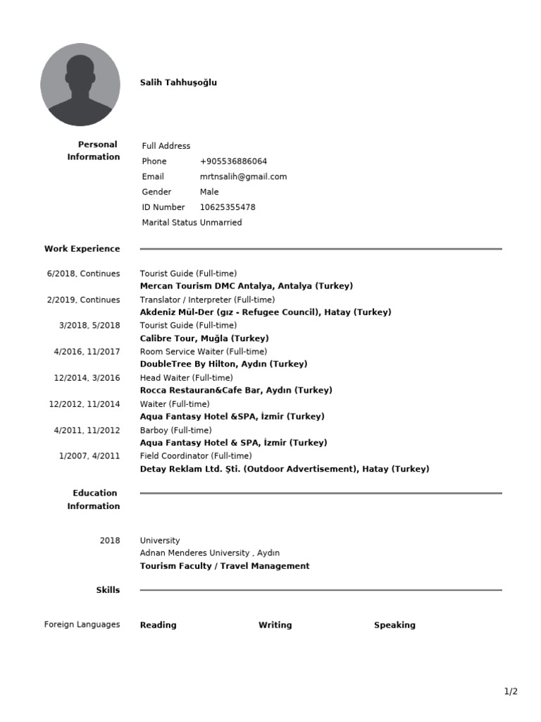 Personal Cv | PDF