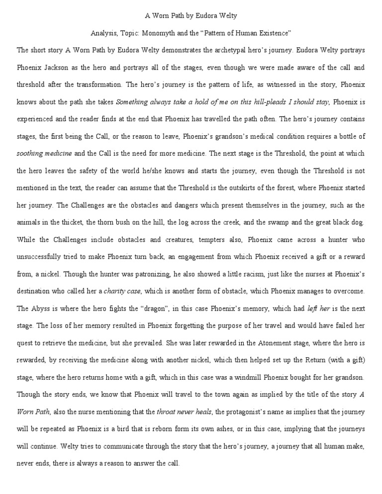 A Worn Path by Eudora Welty | PDF | Hero