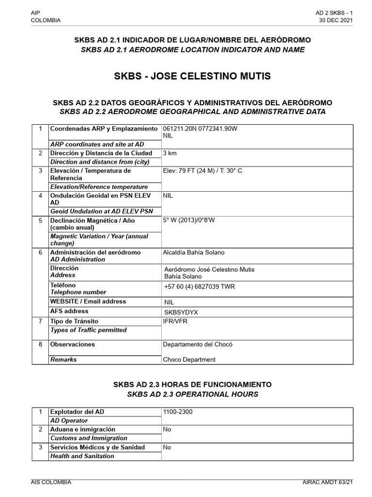 SKBS VAC | PDF | Aviación | Navegación