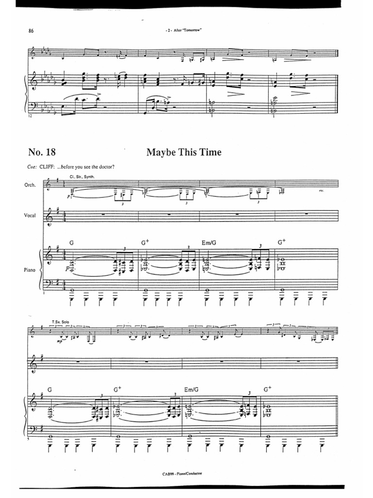 Maybe This Time | PDF
